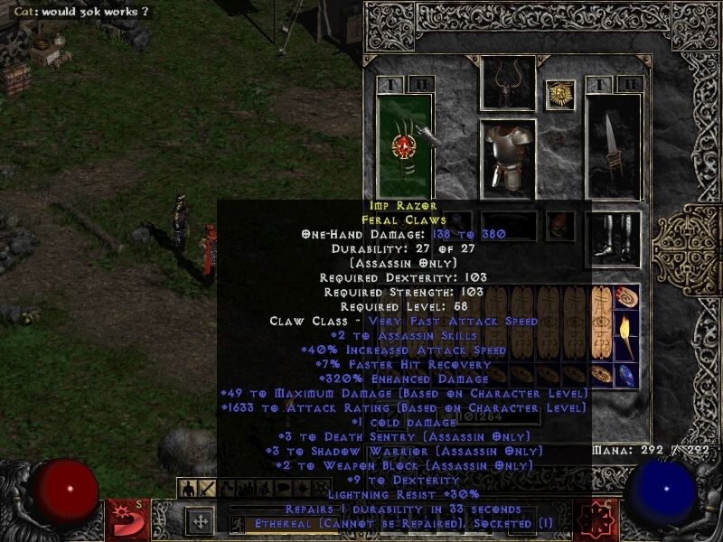 ~~2 Hybsin Trophy Claws~~ - Topic - d2jsp