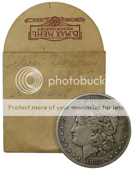 B. Max Mehl 1882 CC Morgan W/Original Coin Envelope? - Coin Community Forum